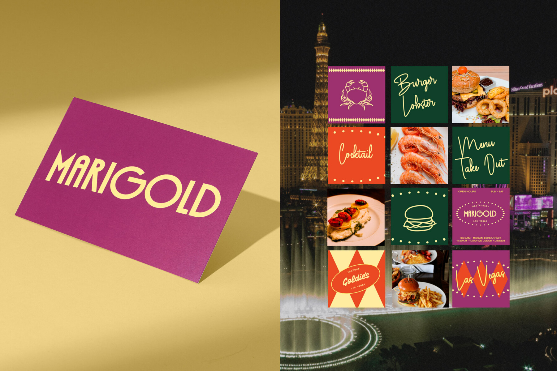 Marigold Las Vegas Branding and Designs | Saint Urbain