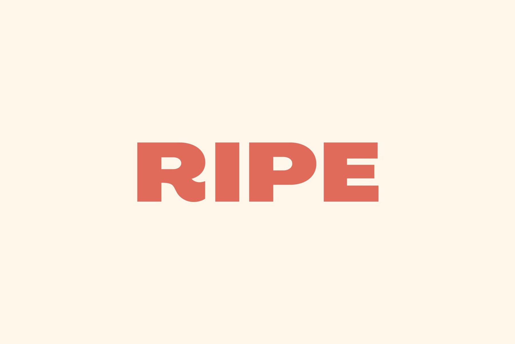RIPE Brand Identity and Content Design | Saint Urbain