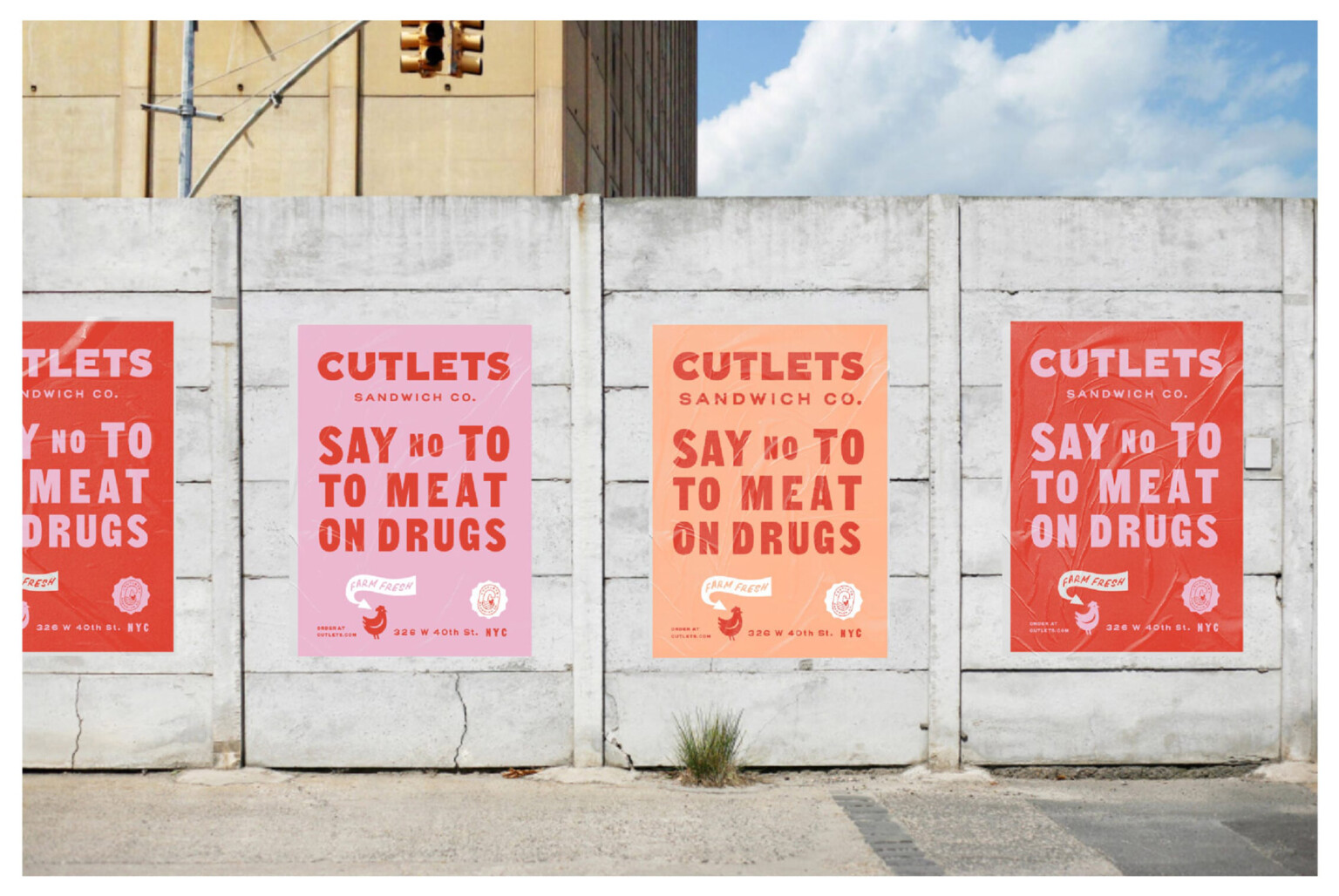 Cutlets Sandwich Co Branding and Logo Design | Saint Urbain