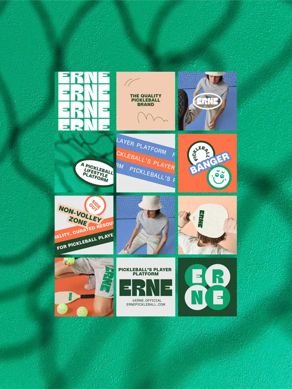 ERNE Pickleball Visual Identity and Branding | Saint Urbain