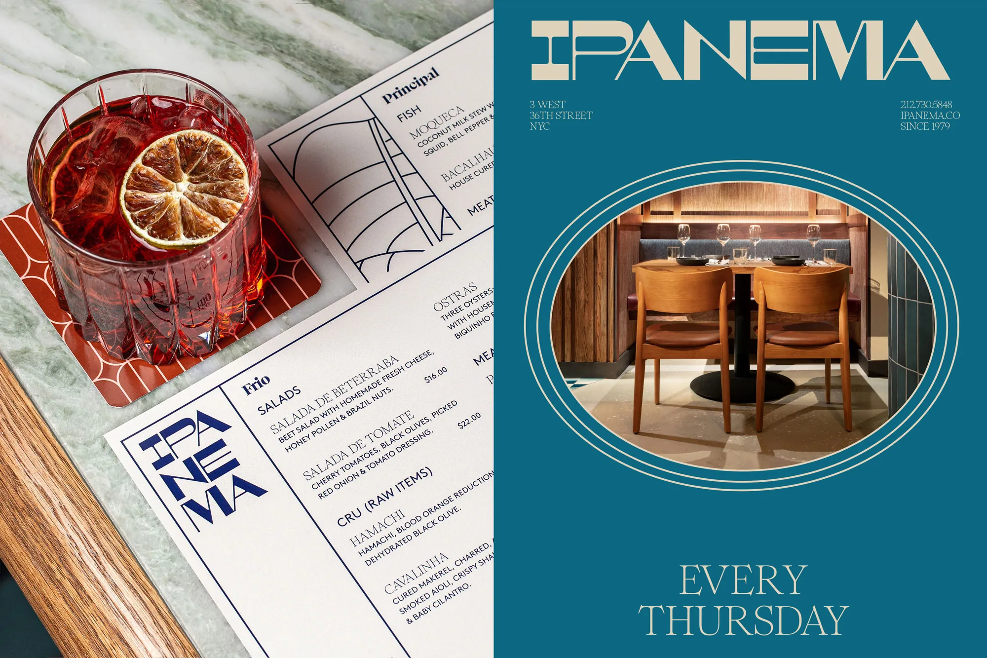 Ipanema Restaurant Brand Identity & Logo | Saint Urbain