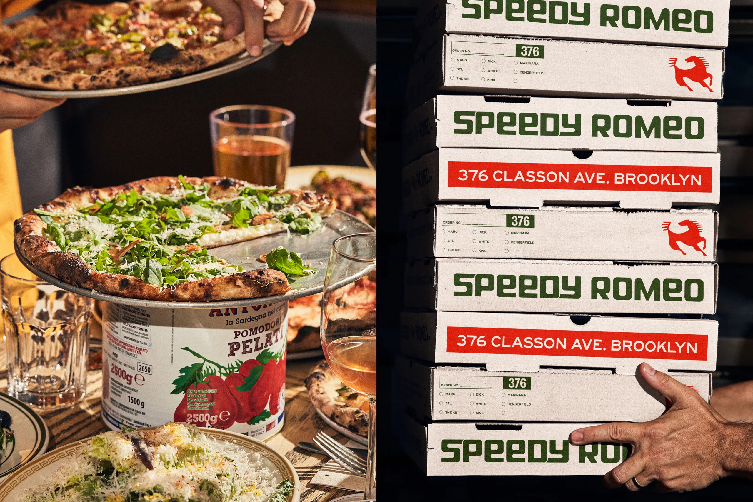Speedy Romeo Restaurant Branding Menu Design | Saint Urbain