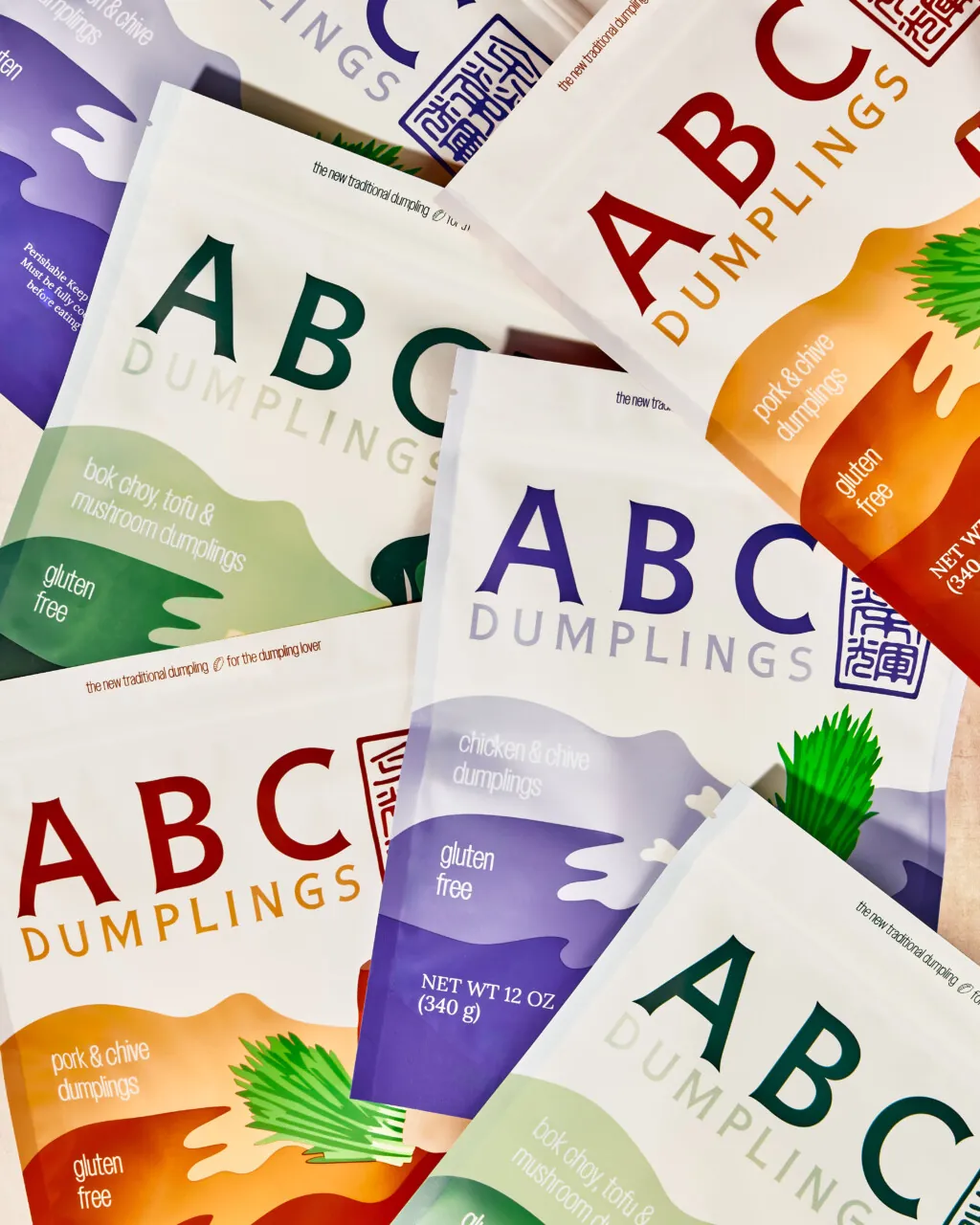 ABC Dumplings Brand Identity Packaging Design | Saint Urbain